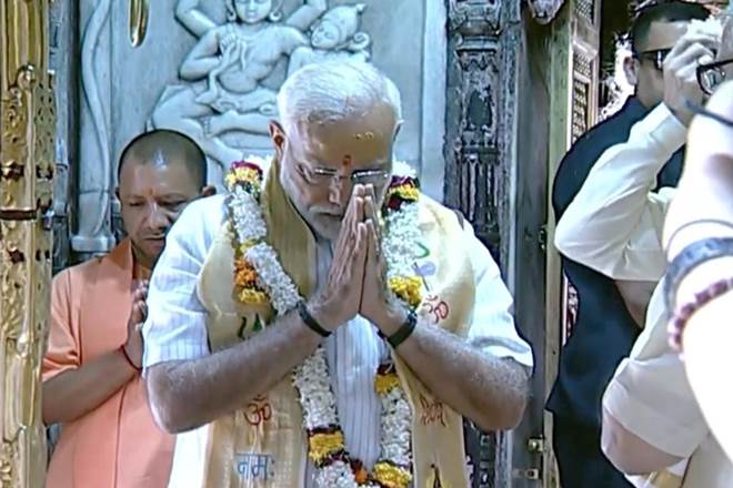 Modi in Varanasi for thanksgiving visit, offers prayers at Kashi Vishwanath temple - India News ...