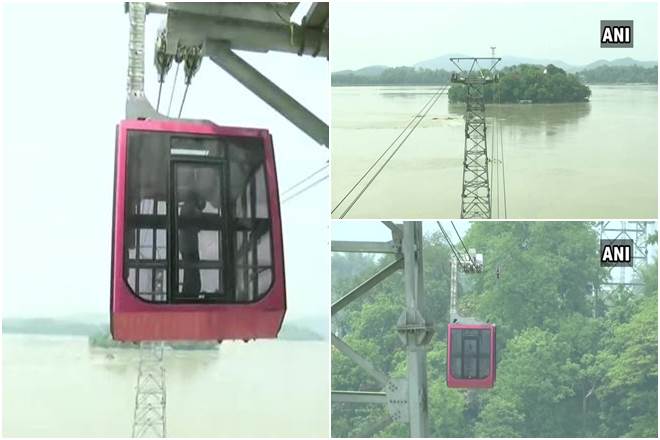 Proud moment for Assam! India’s longest river ropeway over Brahmaputra ...