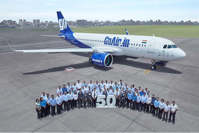GoAir now has 50 aircraft: Doubles fleet size in 2 years, yet far ...