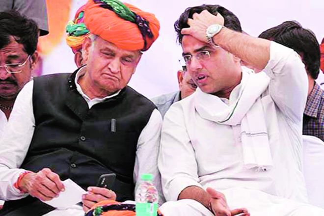 Lok Sabha polls defeat: Congress fight goes public with Ashok Gehlot blaming Sachin Pilot ...