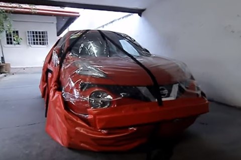 A waterproof bag for your car to keep it safe during hurricanes and ...