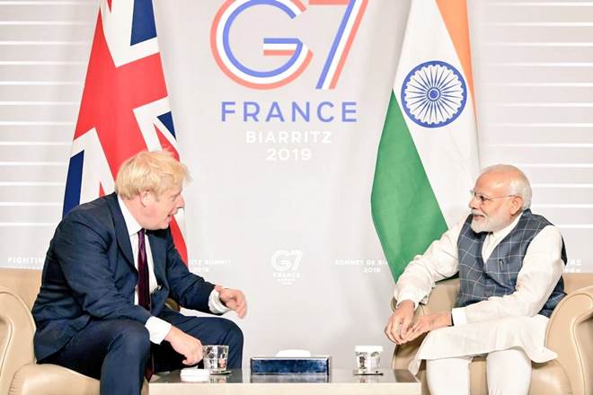 PM Modi meets British counterpart Boris Johnson on G7 Summit sidelines, agree to further India ...