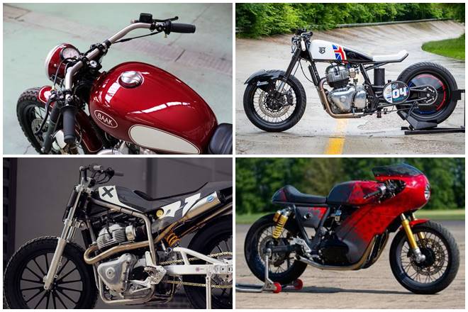 Six super-stunning modified Royal Enfield motorcycles: 650 twins and a ...