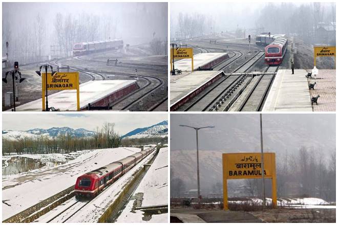 Breathtaking train ride! Indian Railways services in Kashmir valley ...