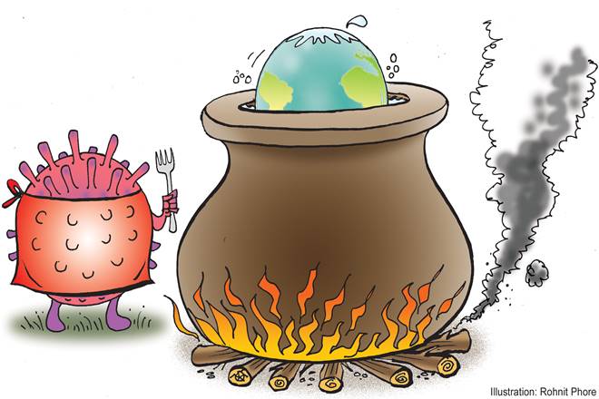 Relation between coronavirus and global warming: Climate crisis changes ...