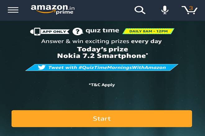 Amazon App Quiz May 13, 2020: Win Nokia 7.2; Check eligibility, how to ...