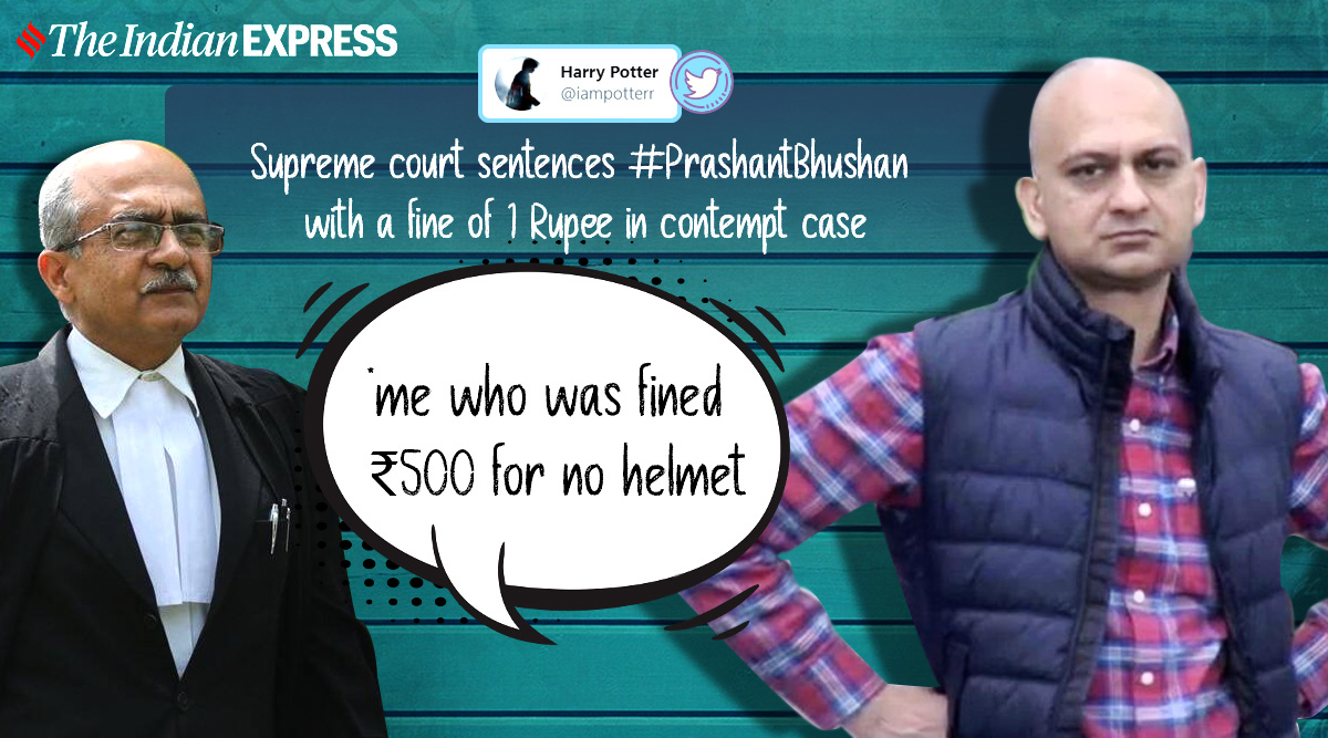 Contempt case: Supreme Court lets off Prashant Bhushan with just Re 1 fine - India News | The ...