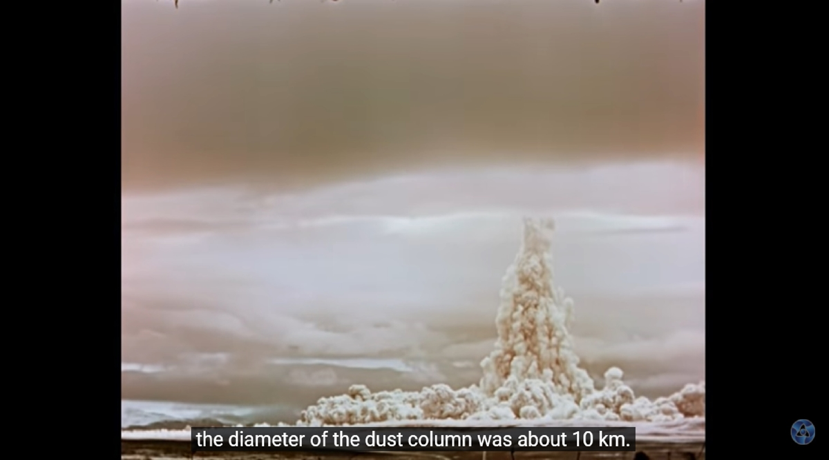 Russia releases video footage of world’s largest hydrogen bomb blast ...