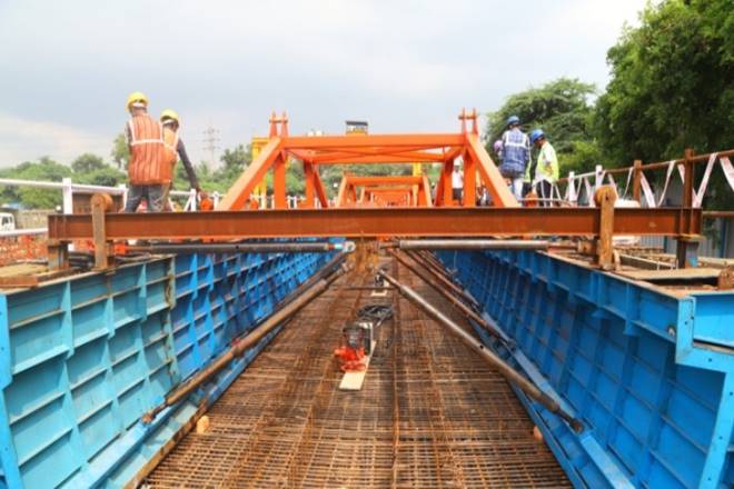 Delhi Metro Phase 4: Work in progress! DMRC starts casting of U-girders ...