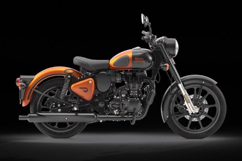 Royal Enfield Classic 350 Orange Ember and Metallo Silver: Bookings ...