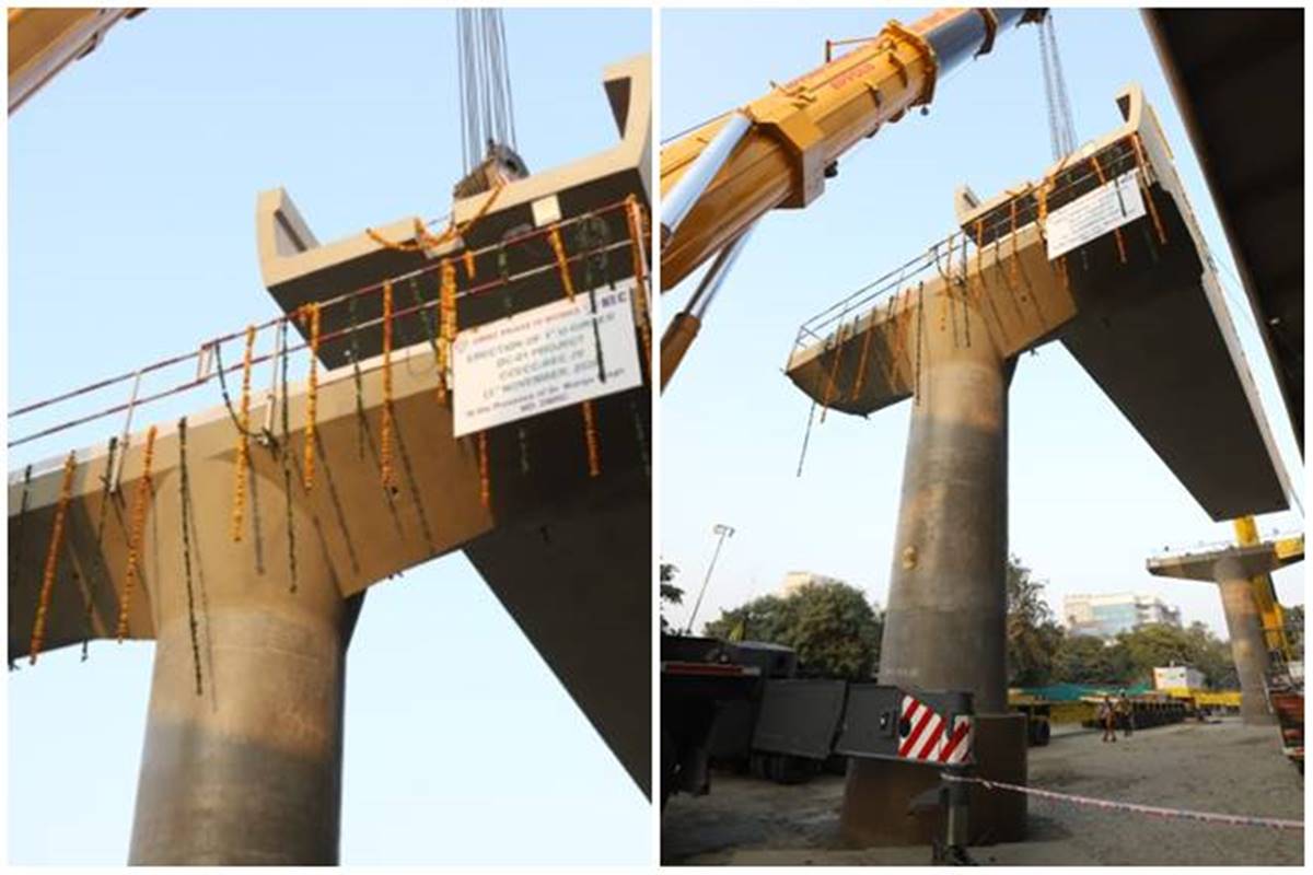 Big success! Delhi Metro erects first-ever U-Girder of Phase-4 project ...