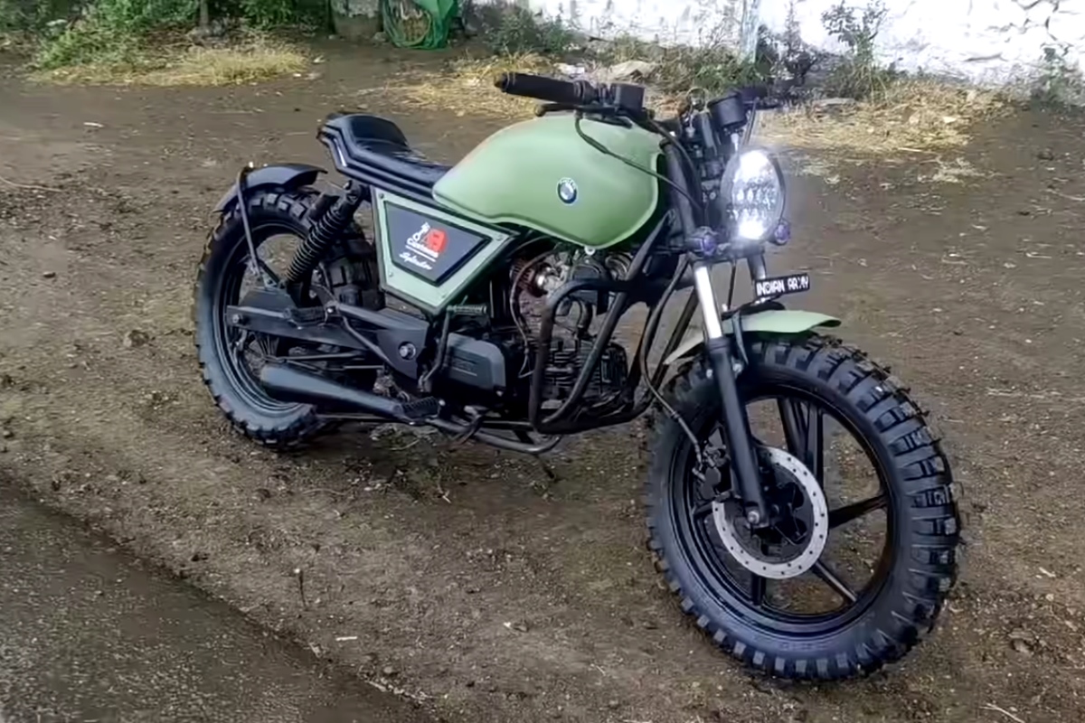 This modified Hero Splendor is unrecognisable as a scrambler with ...