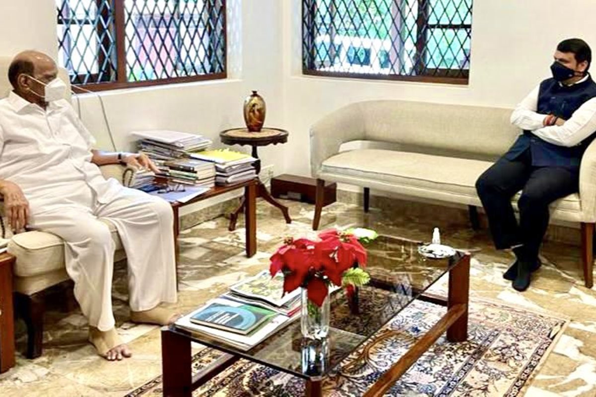 Devendra Fadnavis breaks silence after meeting with Sharad Pawar sets ...