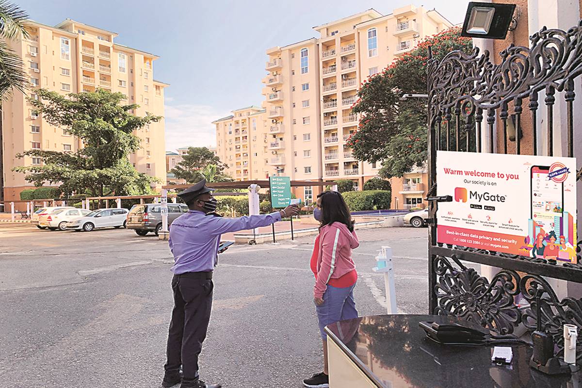 Checkposts of a different kind: Tech simplifies life in gated ...