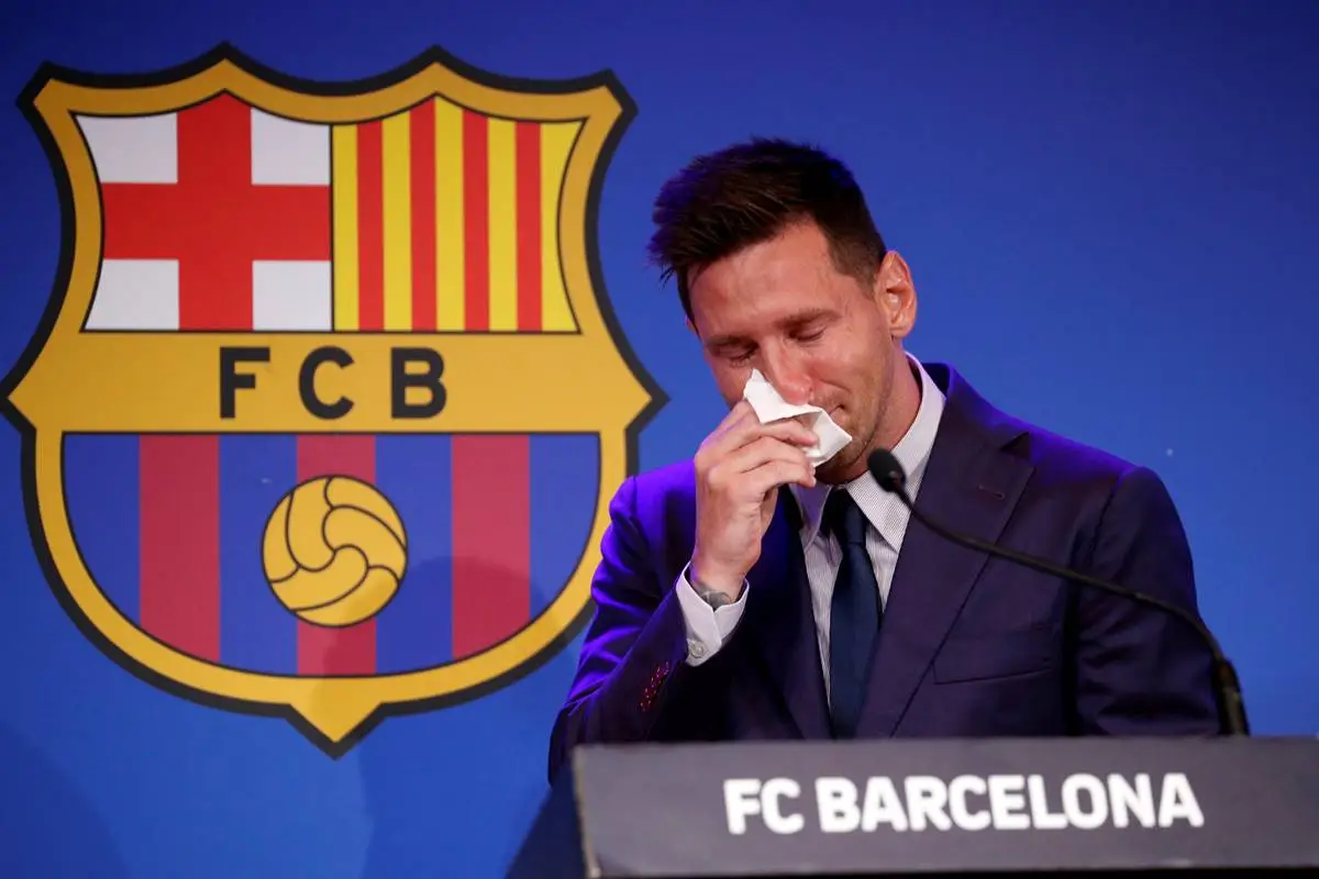 End of an era: Tearful Lionel Messi confirms he is leaving Barcelona ...
