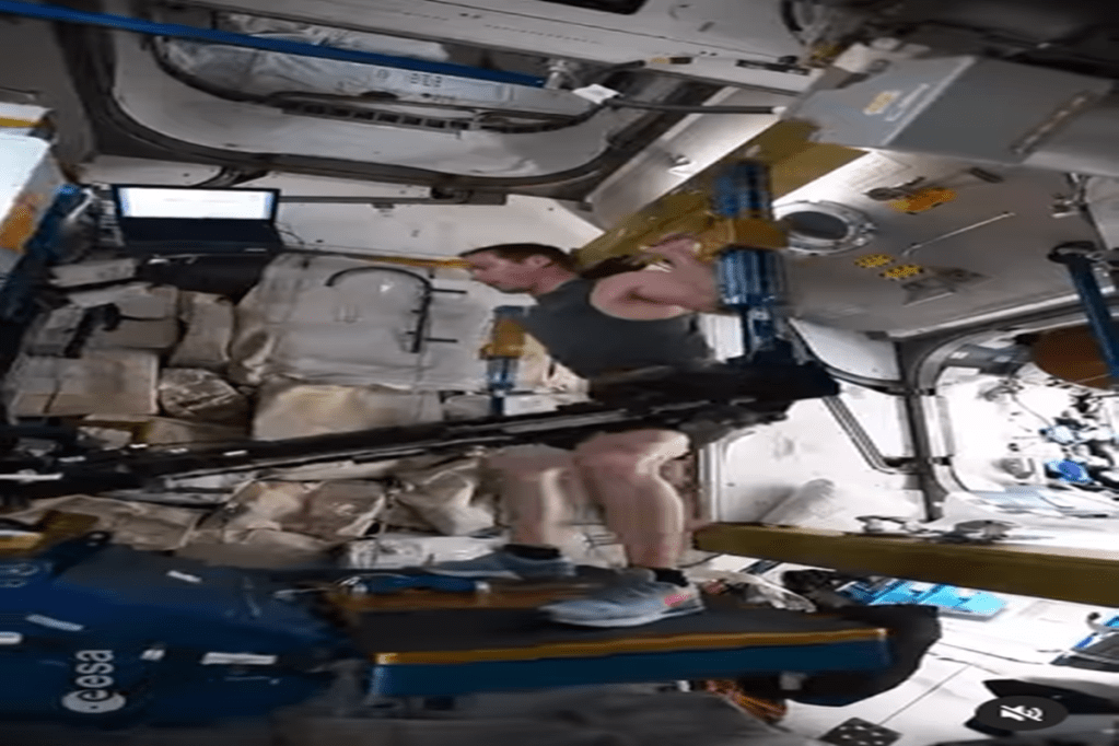 Astronaut from ISS shares ‘Space workout session’–watch the video here ...