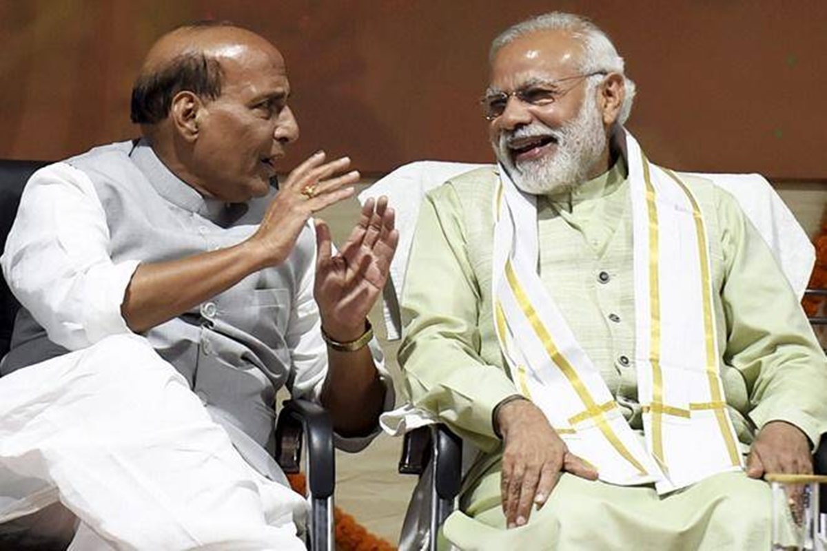 Rajnath Singh hails PM Modi as 24-carat gold, says his political ...