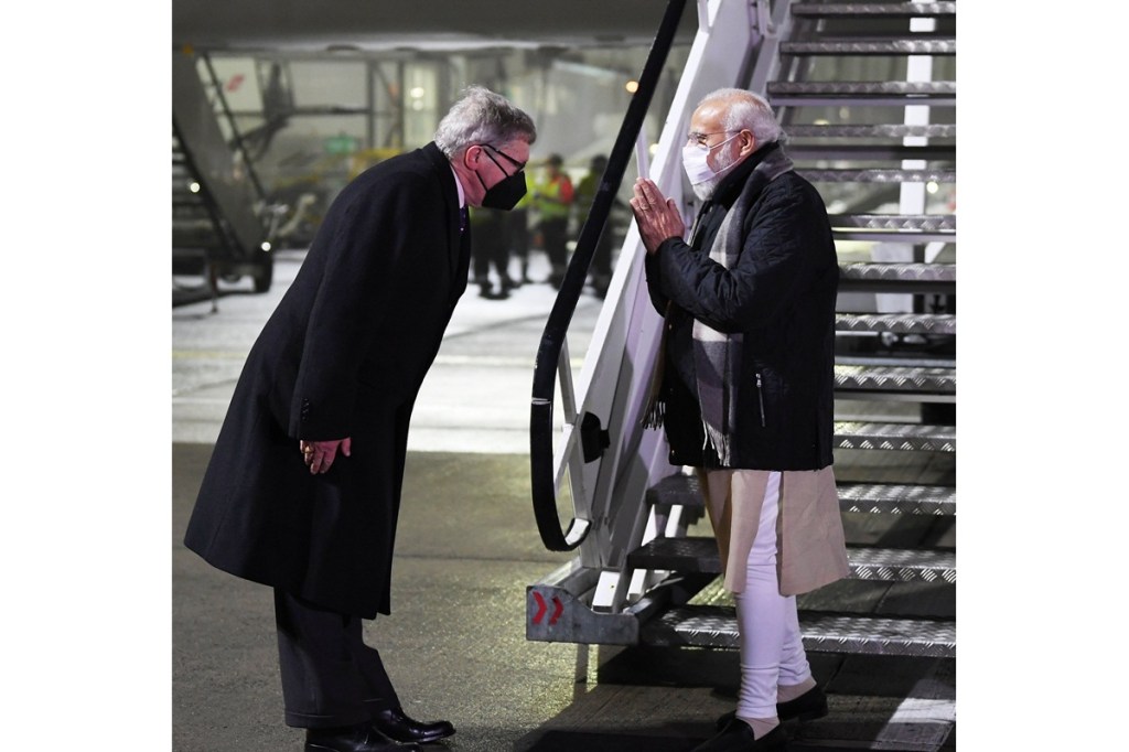 PM Modi arrives in UK for COP26 summit, bilateral talks with Boris Johnson - Defence News | The ...