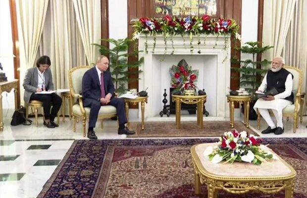 PM Modi holds summit talks with Russian President Putin - Defence News ...