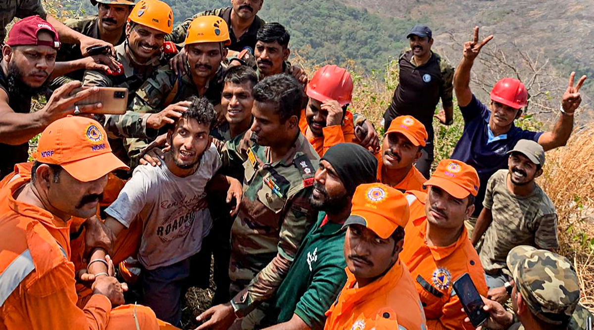 Indian Army carries out dramatic rescue op to save trekker in Kerala’s ...