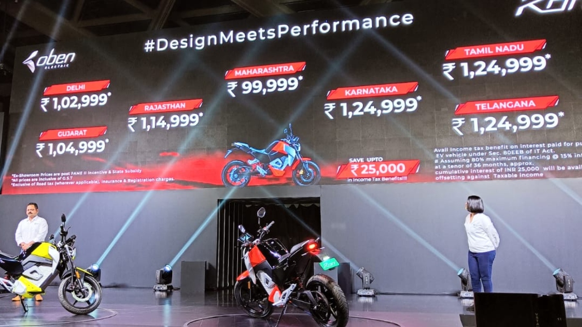 Oben Rorr EV gets 15,000+ pre-bookings: Deliveries to commence in ...