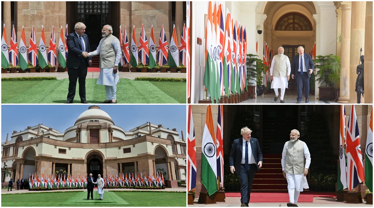 Johnson-Modi meet: India-UK focus on Indo-Pacific, FTA, defence ...