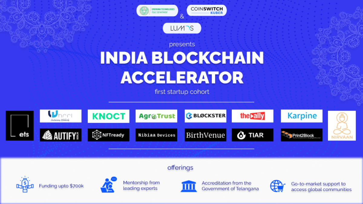 The India Blockchain Accelerator shortlists 14 early-stage startups for ...