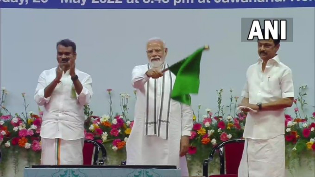 With Modi on stage, MK Stalin demands Tamil be declared official ...