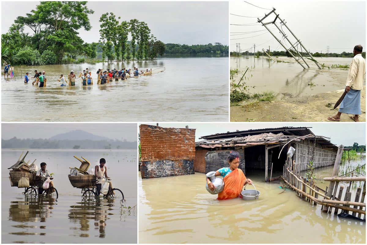 Assam floods: These images show you the grim situation in state ...