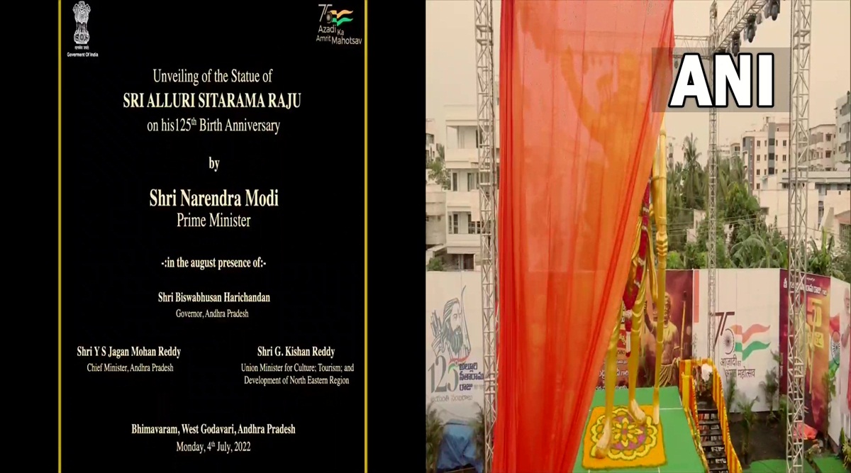 Alluri Sitarama Raju 125th birth anniversary: PM Modi unveils 30-ft ...