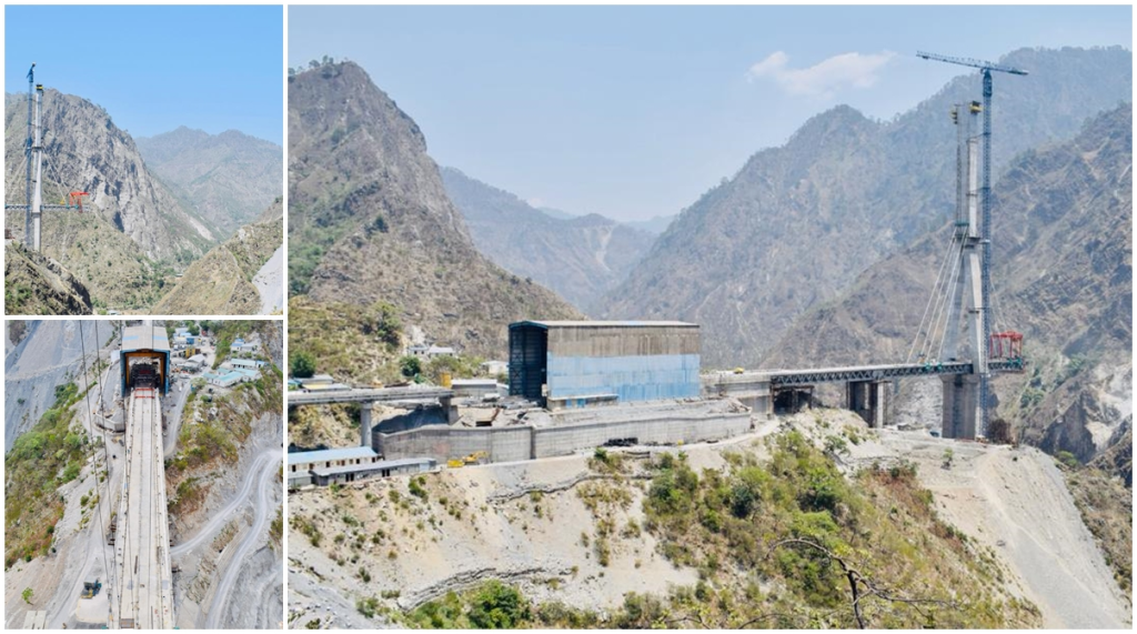 Anji Khad Bridge: India’s first cable-stayed rail bridge 50% complete, work on in full swing ...