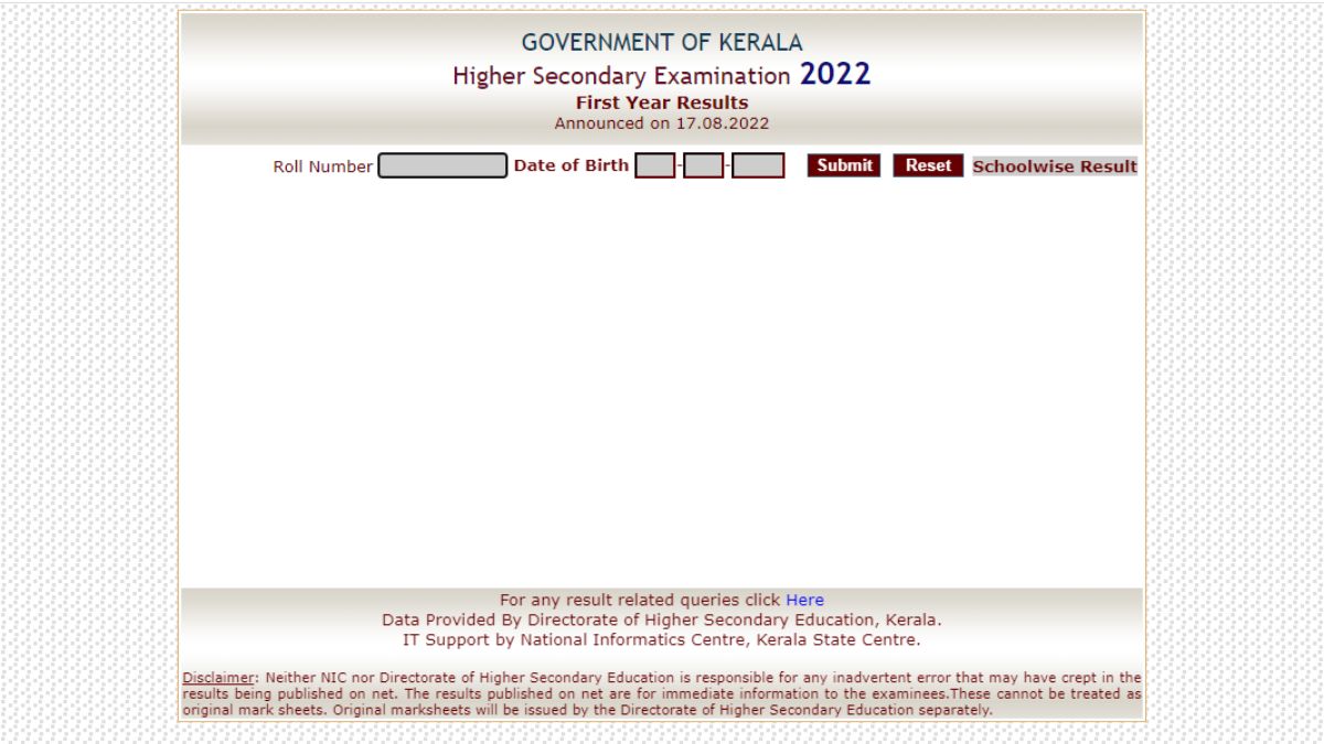 DHSE Kerala plus one results 2022 declared: Check first year school ...