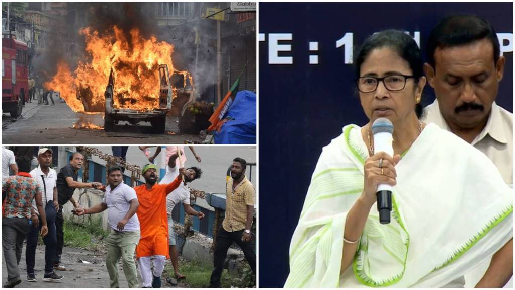 BJP’s ‘Nabanna Chalo’ rally: Eleven arrested so far for setting Kolkata police van on fire, 7 ...