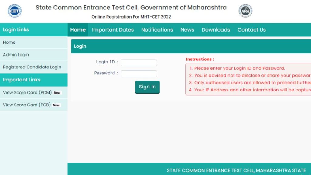 MHT CET 2022 counselling: Registration form released at cetcell.mahacet ...