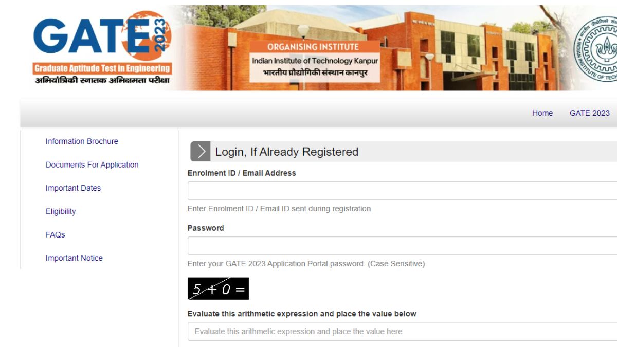 GATE 2023: Exam applications to close tomorrow at gate.iitk.ac.in ...