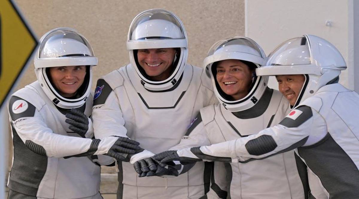 Latest four-member SpaceX crew, including cosmonaut, welcomed aboard ...