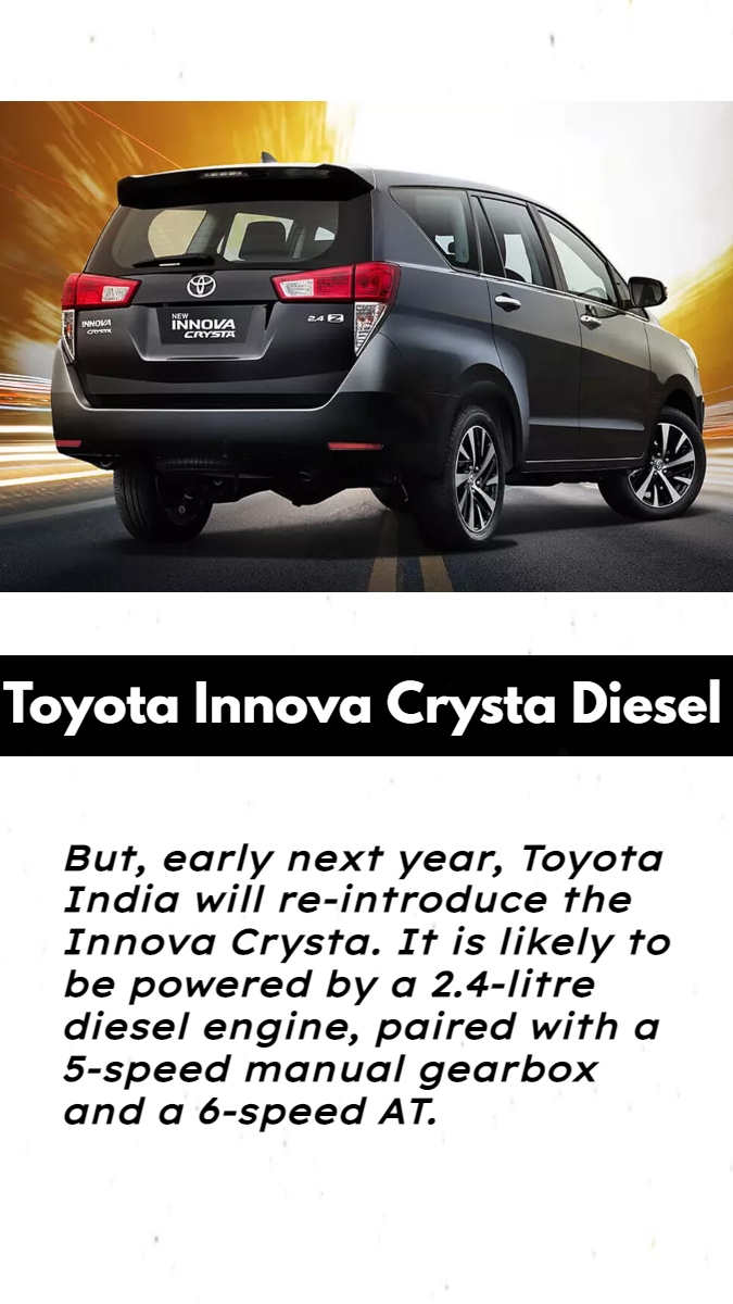 Toyota Innova Crysta Diesel: Bookings re-opening soon! - auto News ...