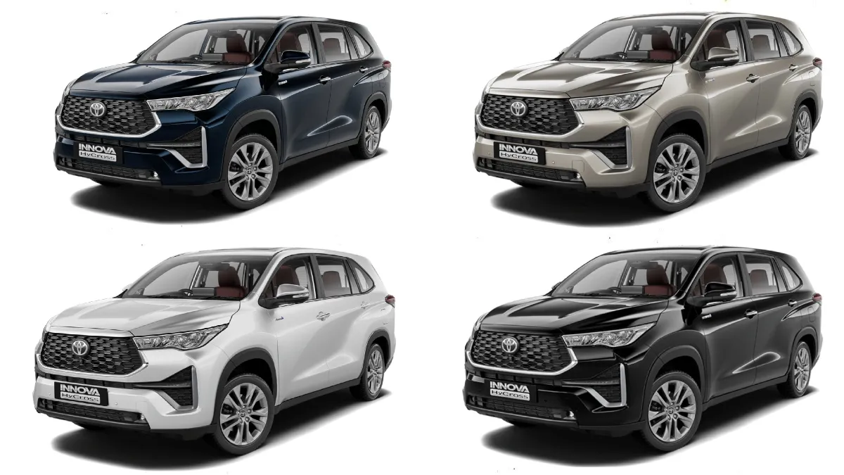 Toyota Innova HyCross colour variants image gallery: Seven colours to ...