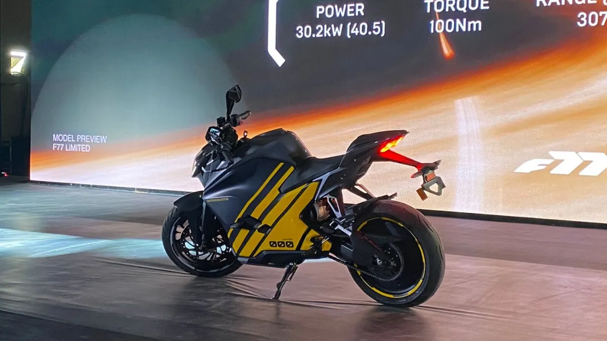 Ultraviolette F77 limited edition sold out within two hours: Priced at ...