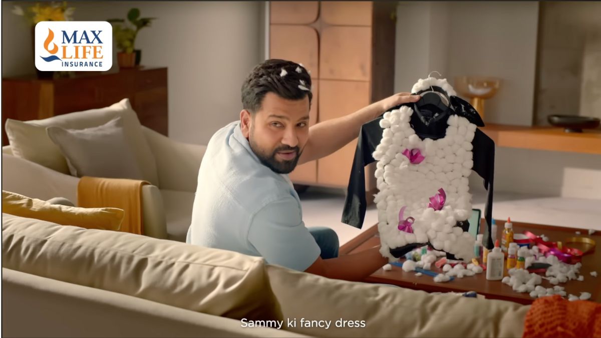 Max Life Insurance Company Ltd launches ad campaign featuring Rohit Sharma and Ritika Sajdeh ...