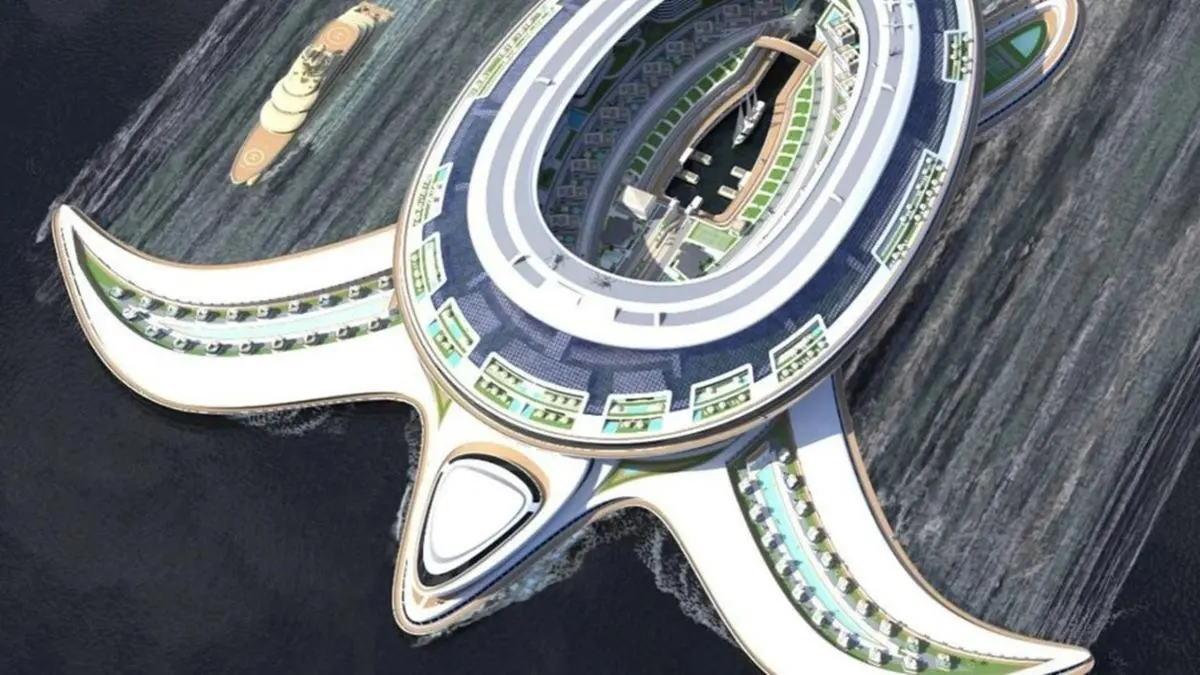 In Pics: This turtle-shaped floating city in Saudi Arabia can ...