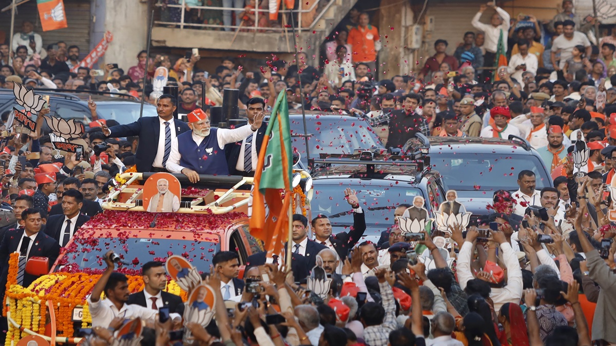 Three hours, 16 assemblies, 50 km: PM Modi underscores ‘son-of-soil’ image through mega ...