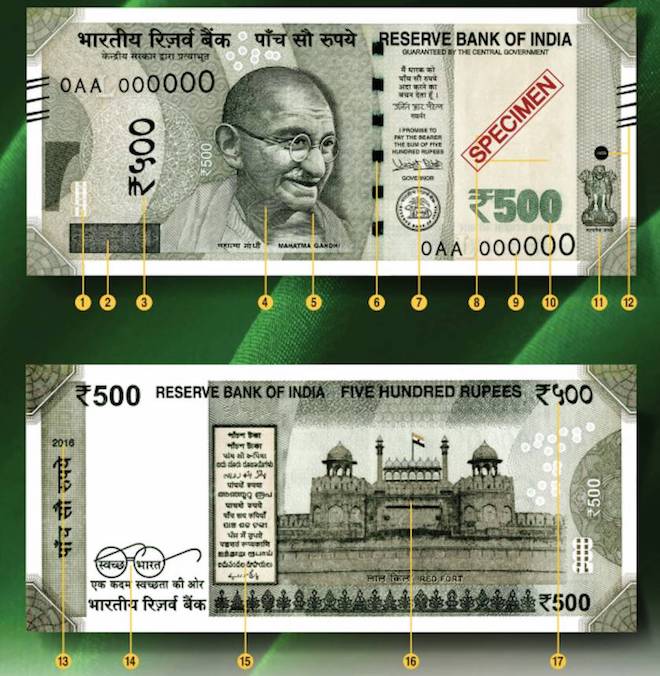 Original Rs 500 note Features as per RBI - How to identify fake notes ...