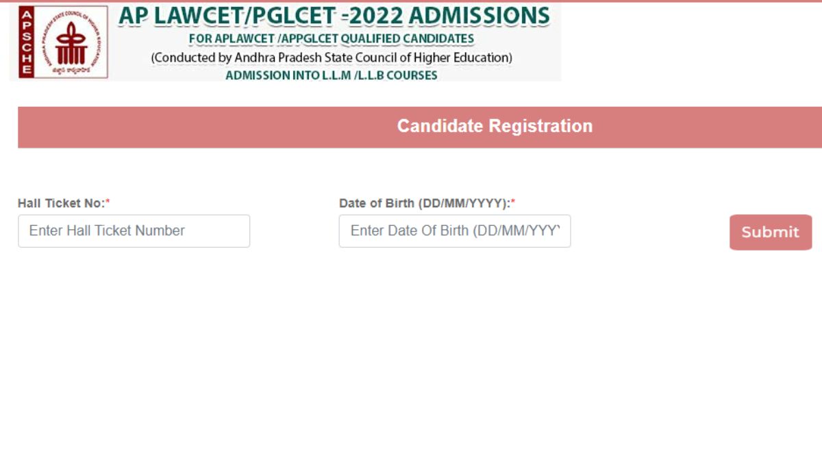 Counseling Registration for AP LAWCET and PGLCET 2022 begins, apply at ...