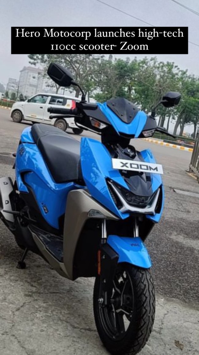 Hero Motocorp launches high-tech 110cc scooter- Zoom