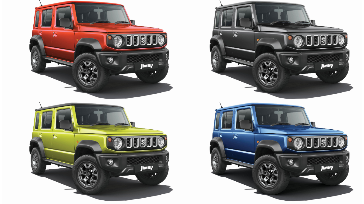 Maruti Suzuki Jimny 5-door colours images: Seven shades to choose from ...