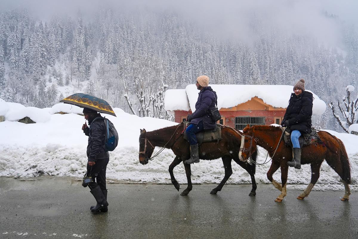 Visual Treat! Snow-covered Kashmir turns winter wonderland, attracts ...