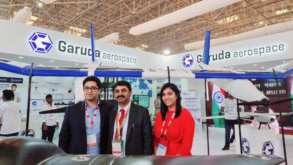 Garuda Aerospace unveils solar-powered drone SURAJ at Aero India 2023 ...