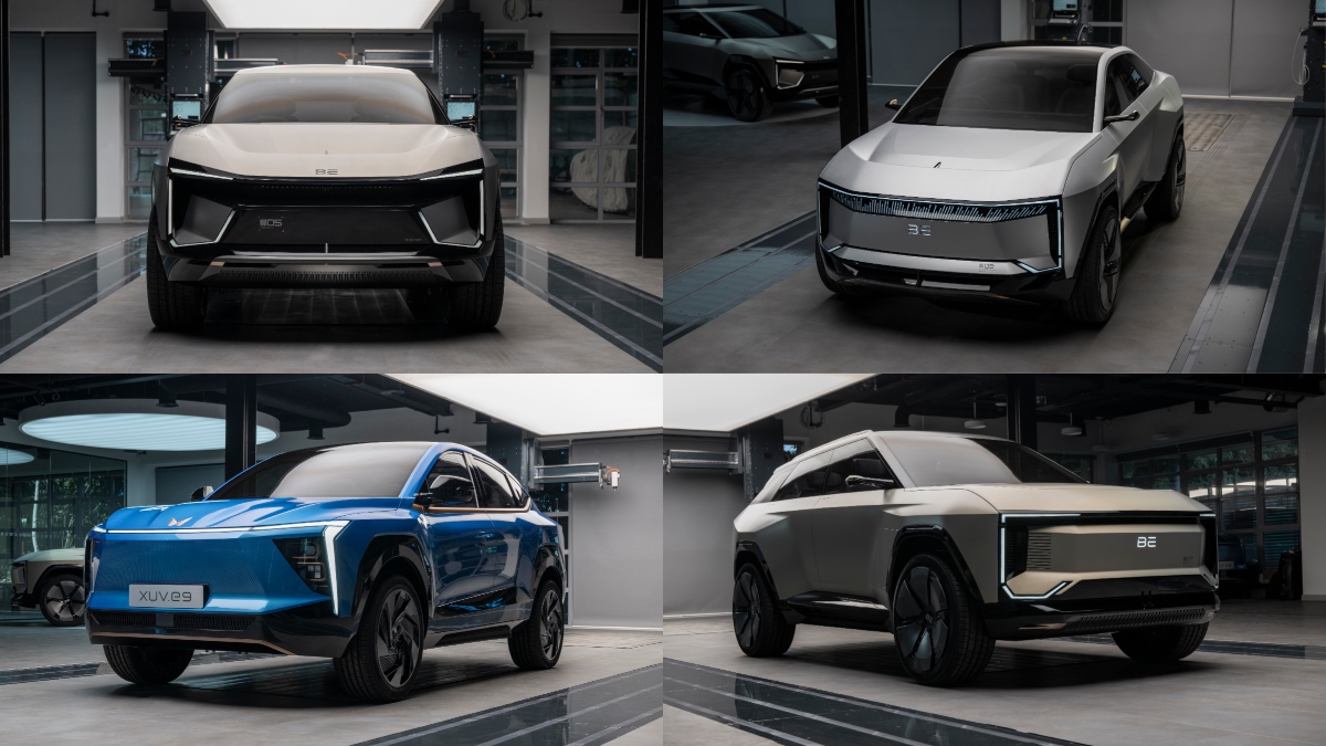 Mahindra XUV, BE concept electric SUVs image gallery: India debut today ...