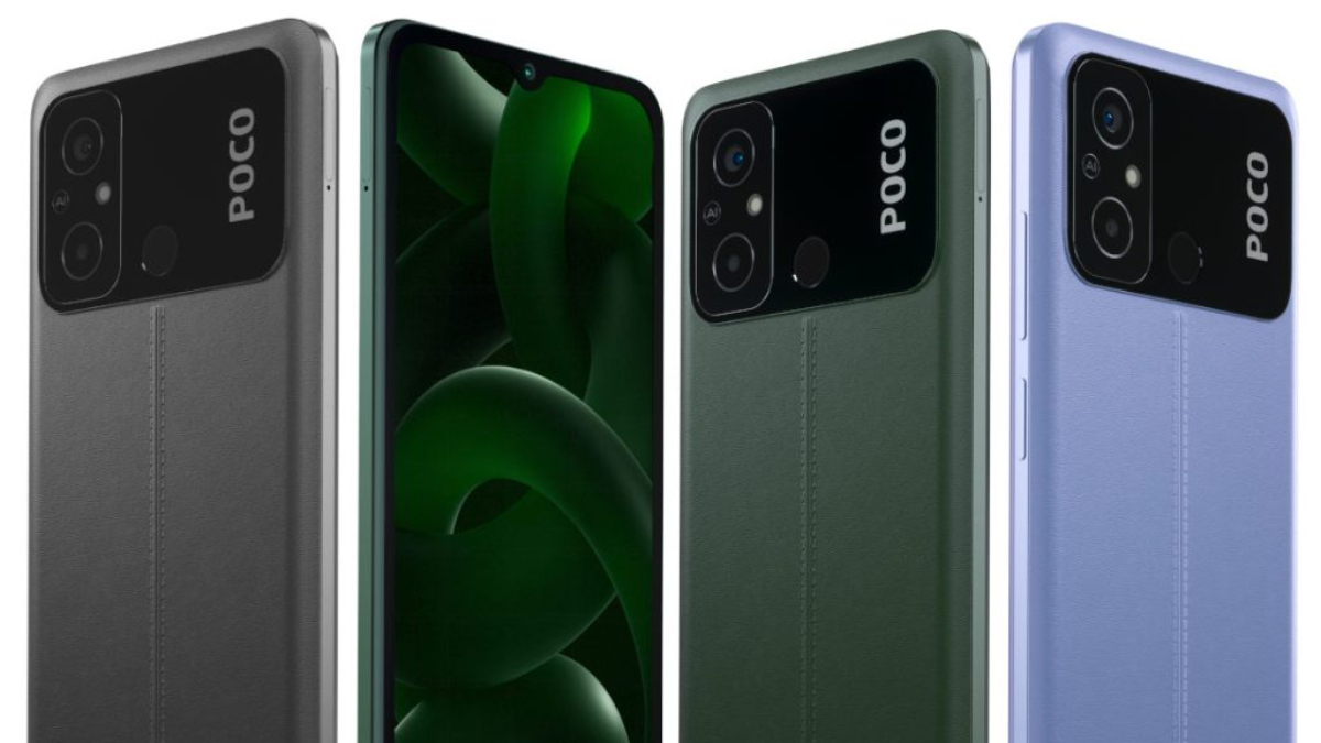 Poco C55 launched in India; brings leather-like stitch design, 50MP ...